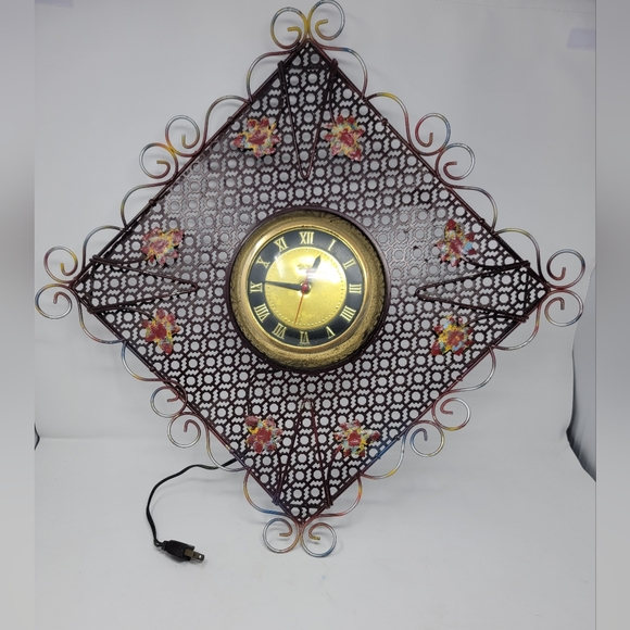 United Clock Corp | Wall Decor | Rare Vintage Mid Century 96s United ...